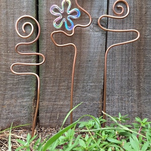 Copper Wire Plant Stakes 3 Pack, Gardening Stakes, Plant Decor, Plant ...