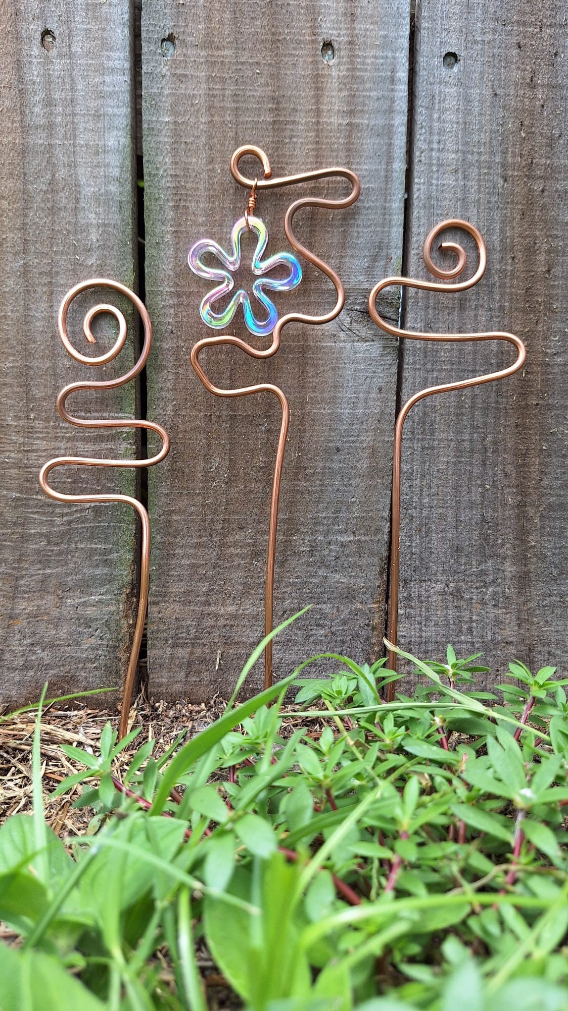 Copper Wire Plant Stakes 3 Pack, Gardening Stakes, Plant Decor, Plant ...