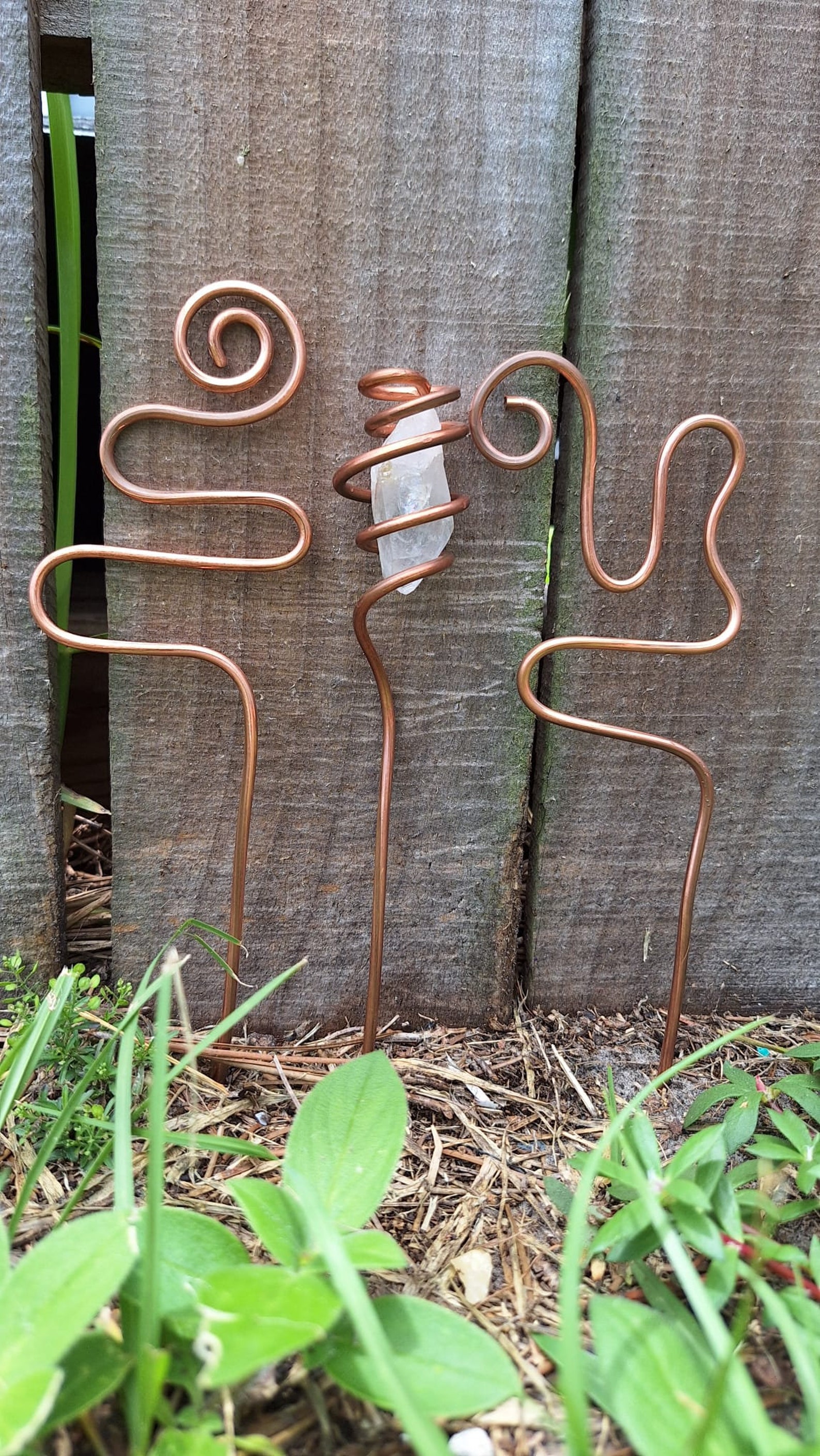 Copper Wire Plant Stakes 3 Pack, Gardening Stakes, Plant Decor, Plant ...