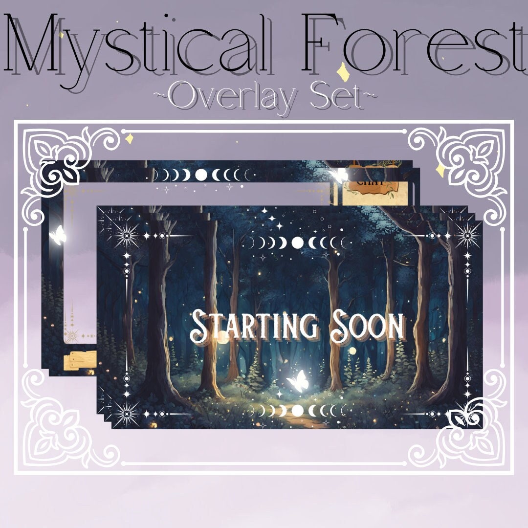 Mystic Forest Stream Overlay Set - Etsy