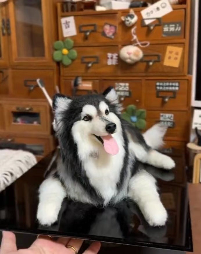Dog Replica,alaskan Malamute,pet Portraits,pet Memorial,wool Pet ...