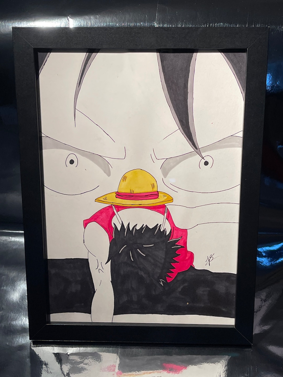 Luffy A4 Drawing One Piece - Etsy