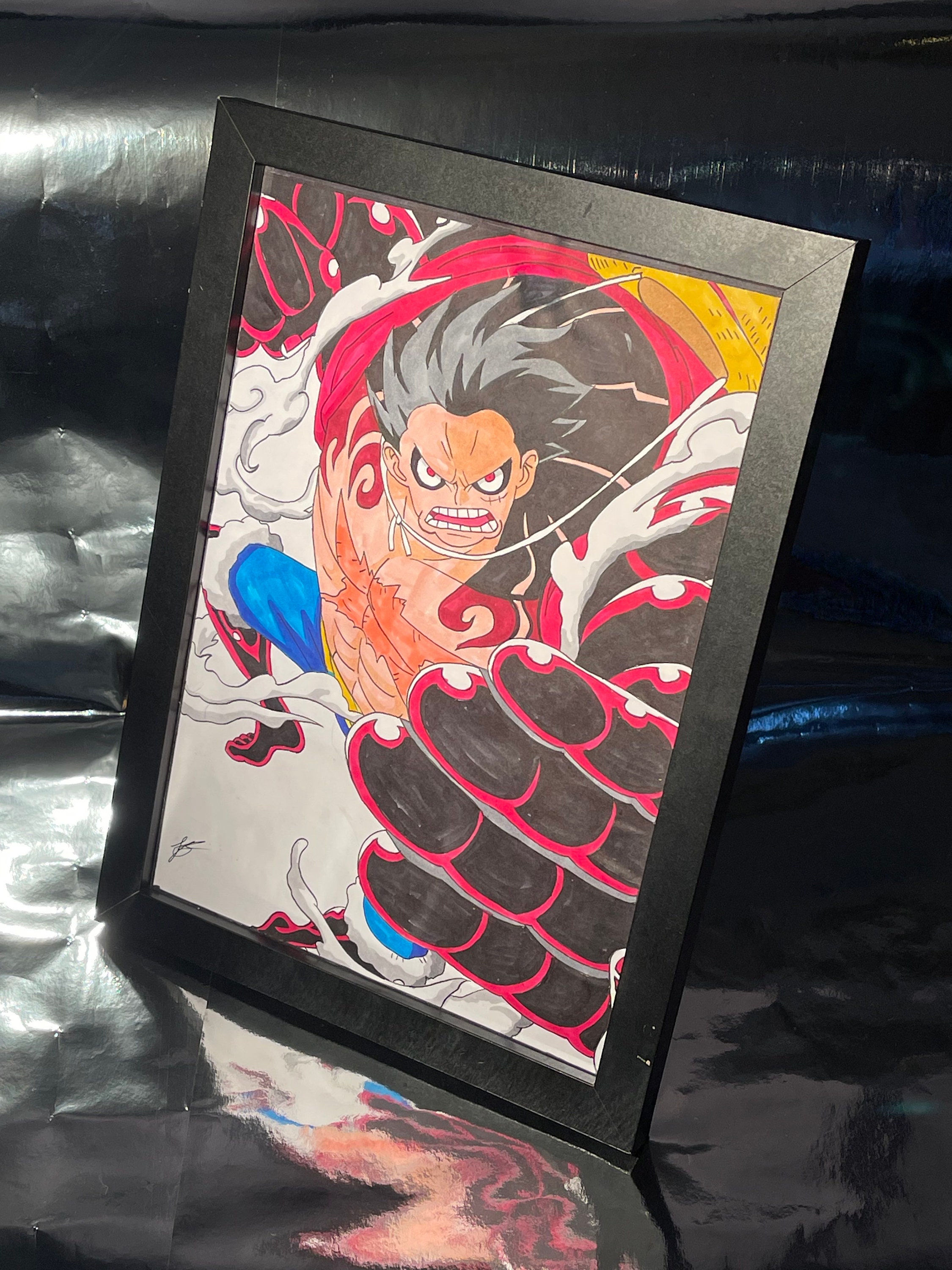 Luffy Gear 4th A4 Drawing One Piece - Etsy
