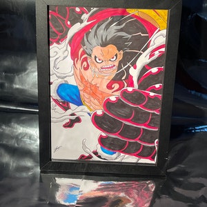 Luffy Gear 4th A4 Drawing One Piece - Etsy