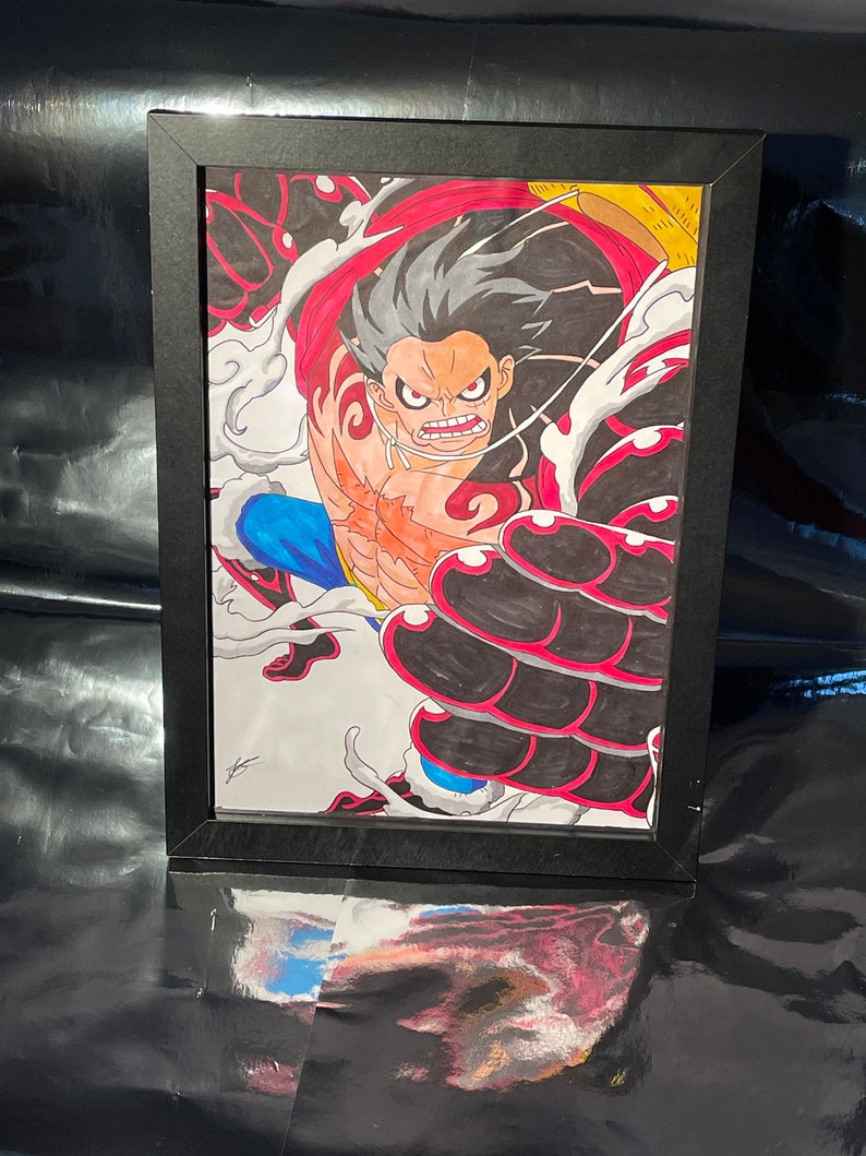 Luffy Gear 4th A4 Drawing One Piece - Etsy