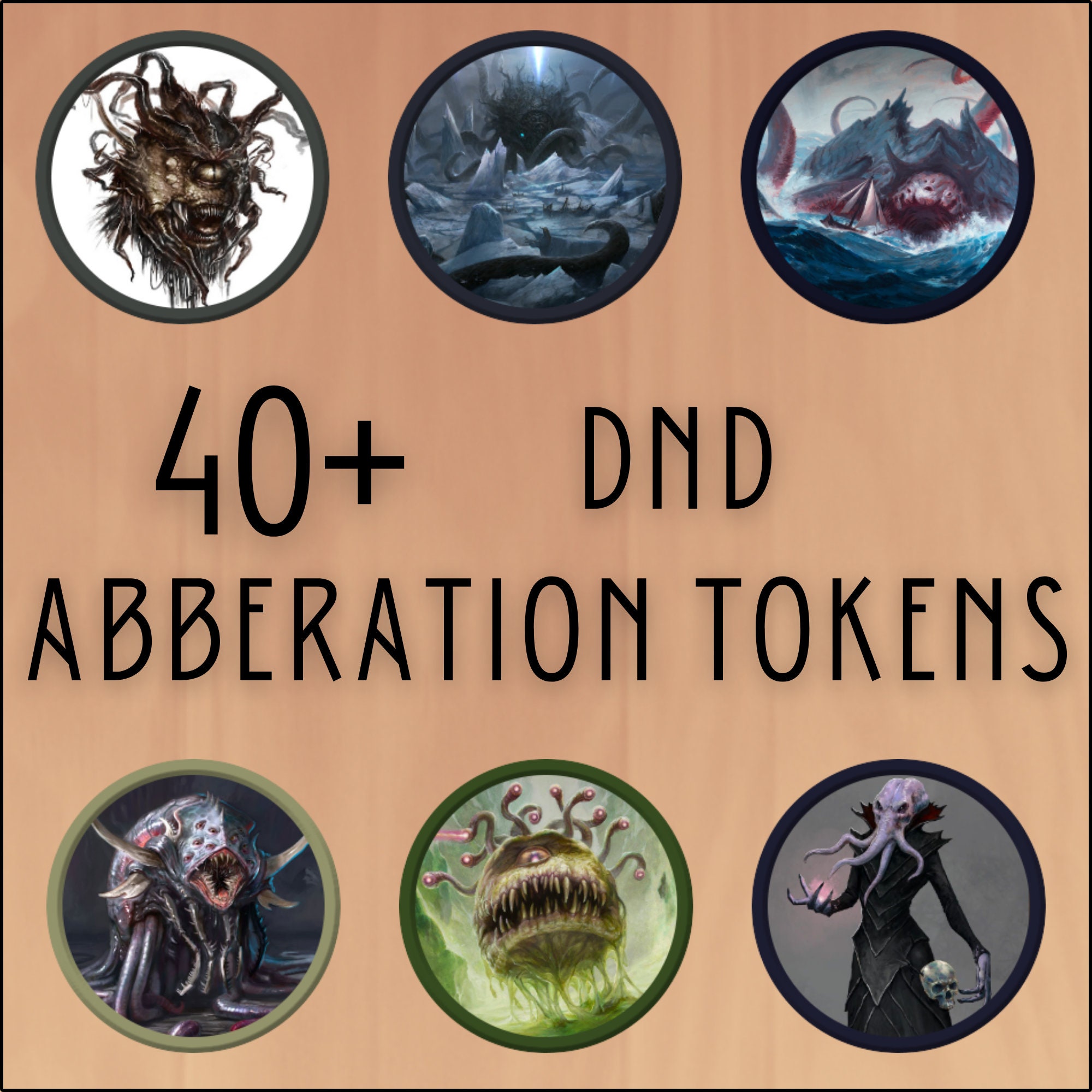 49 Dnd Abberation Creature Tokens - Etsy