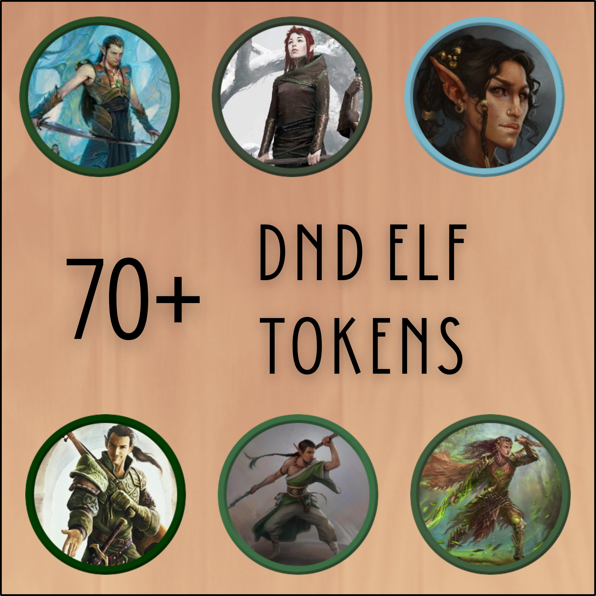79 Dnd Elf Tokens - Etsy