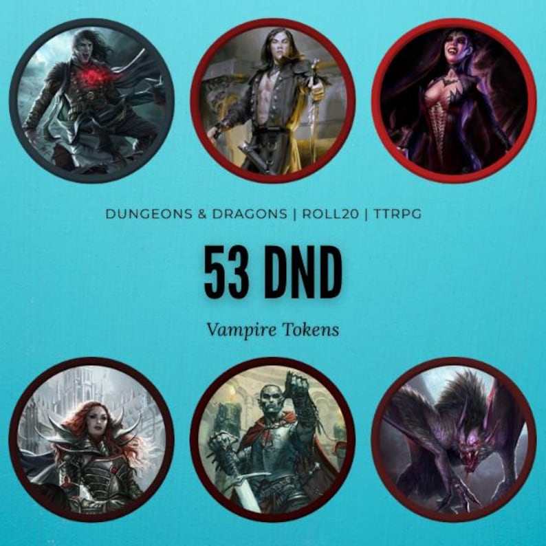 53 Dnd Vampire Tokens - Etsy