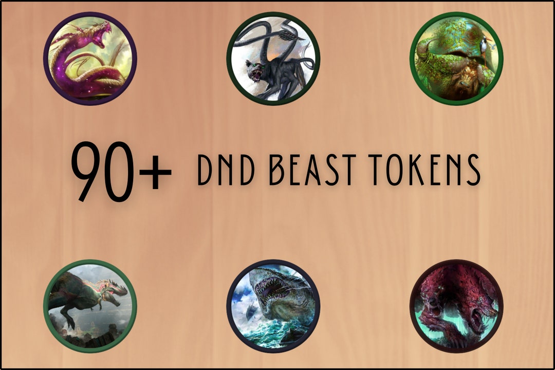 98 Dnd Beast Creature Tokens - Etsy