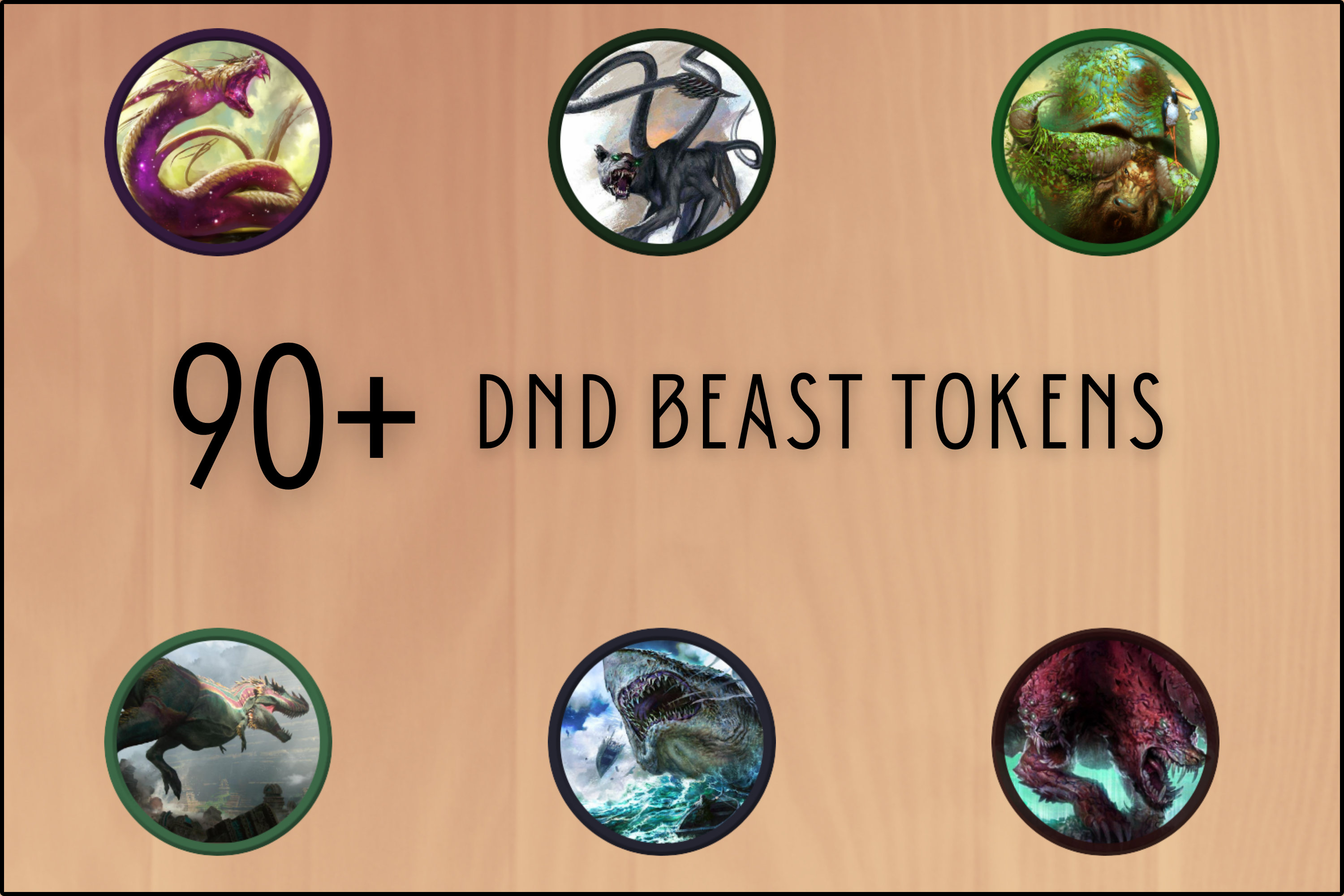 98 Dnd Beast Creature Tokens - Etsy
