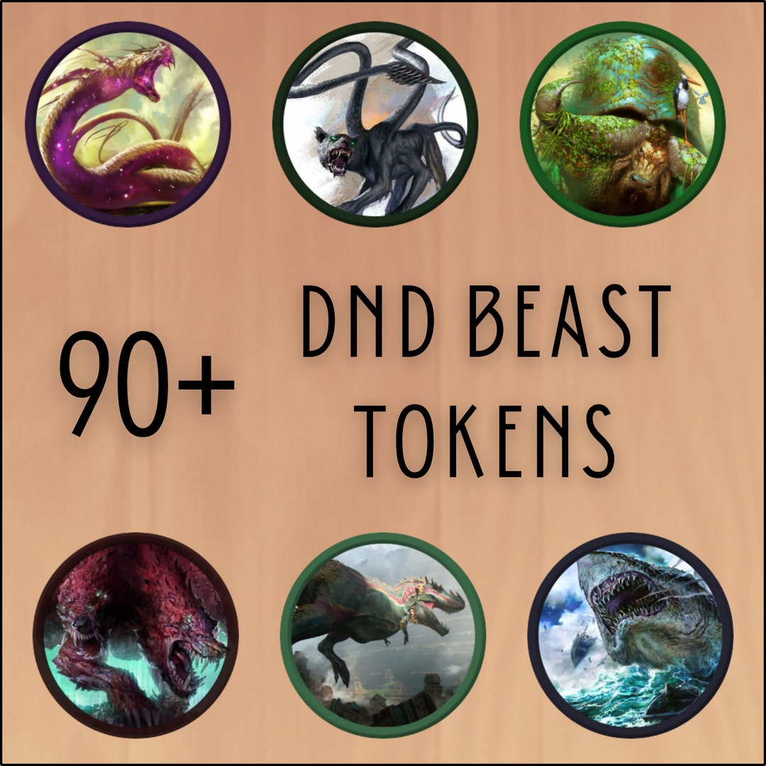 98 Dnd Beast Creature Tokens - Etsy