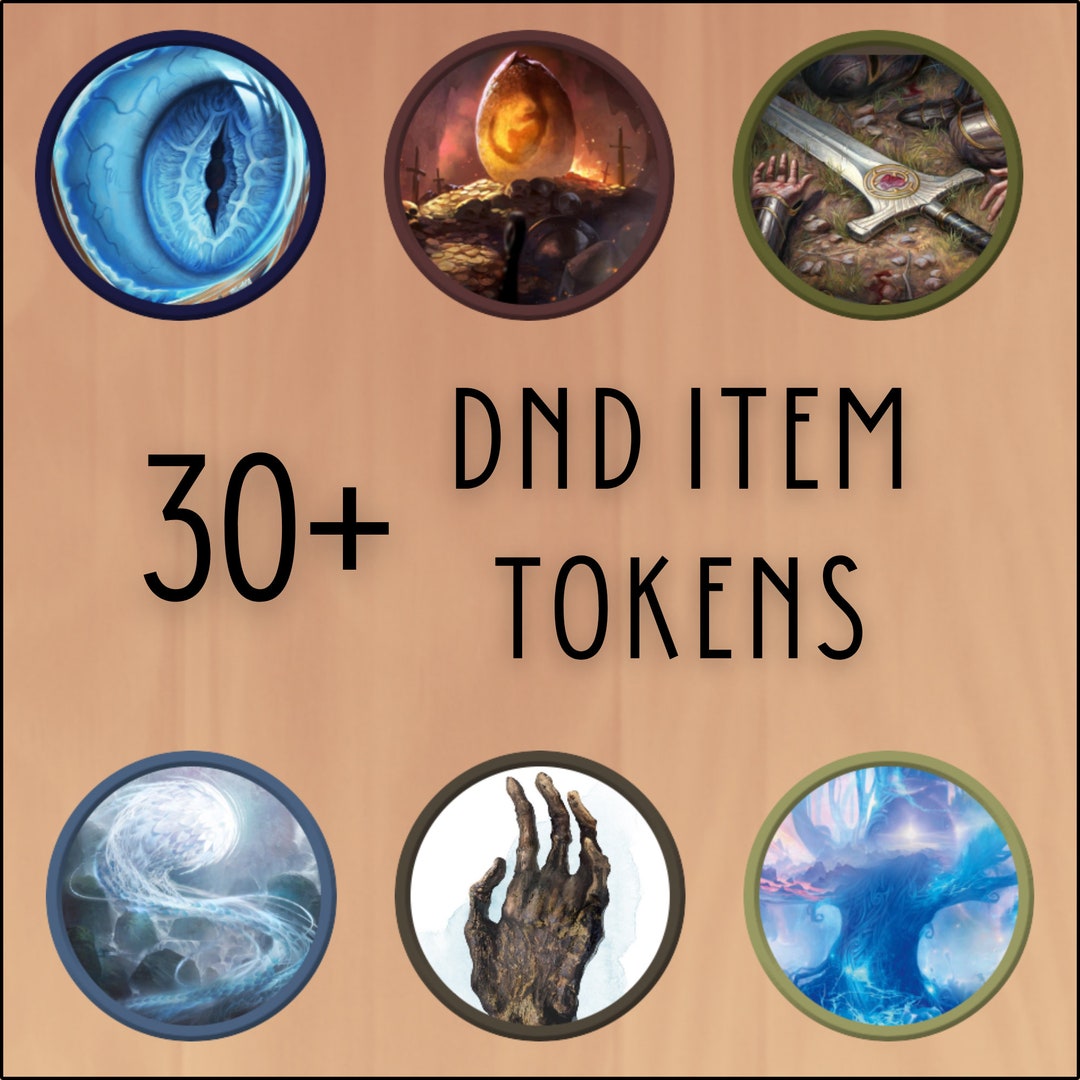 37 Dnd Item Tokens - Etsy