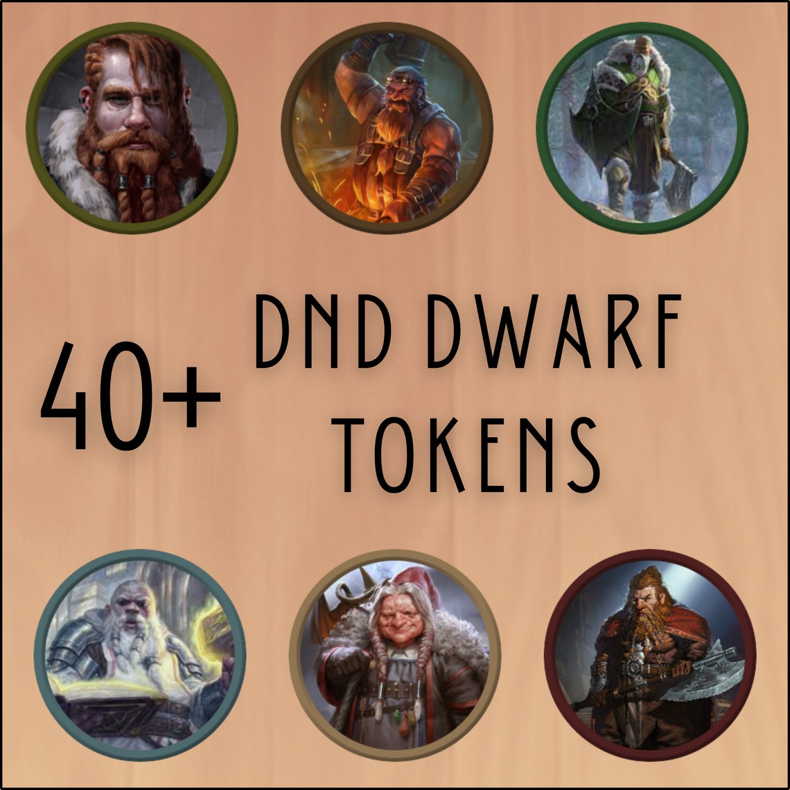 41 Dnd Dwarf Tokens - Etsy