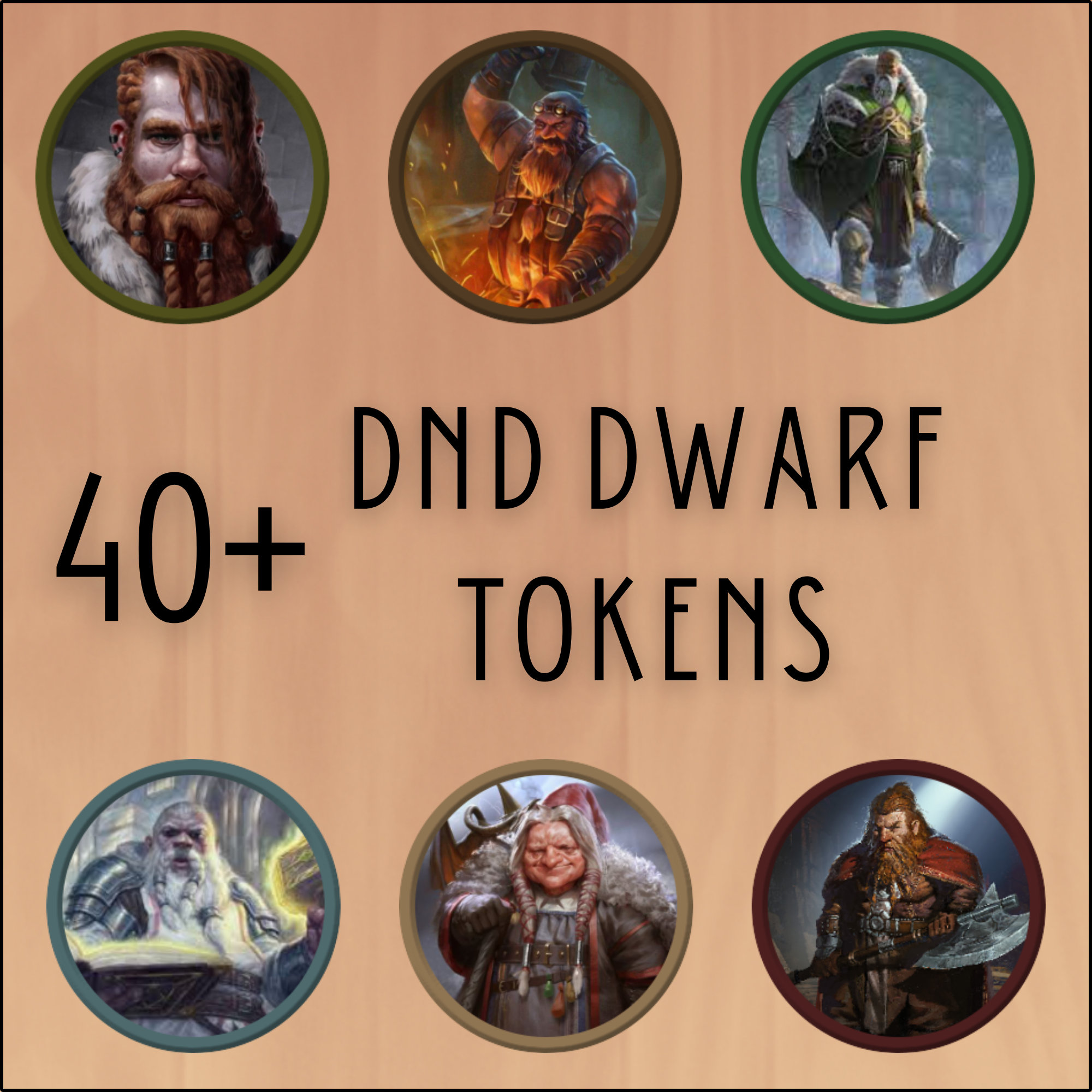 41 Dnd Dwarf Tokens Etsy