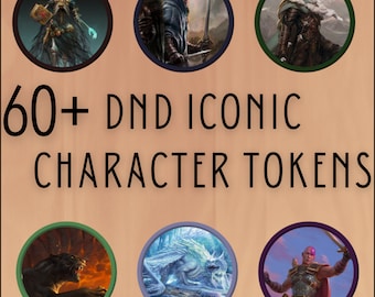 105 Dnd Fighter Ranger Rogue & Warrior Tokens - Etsy