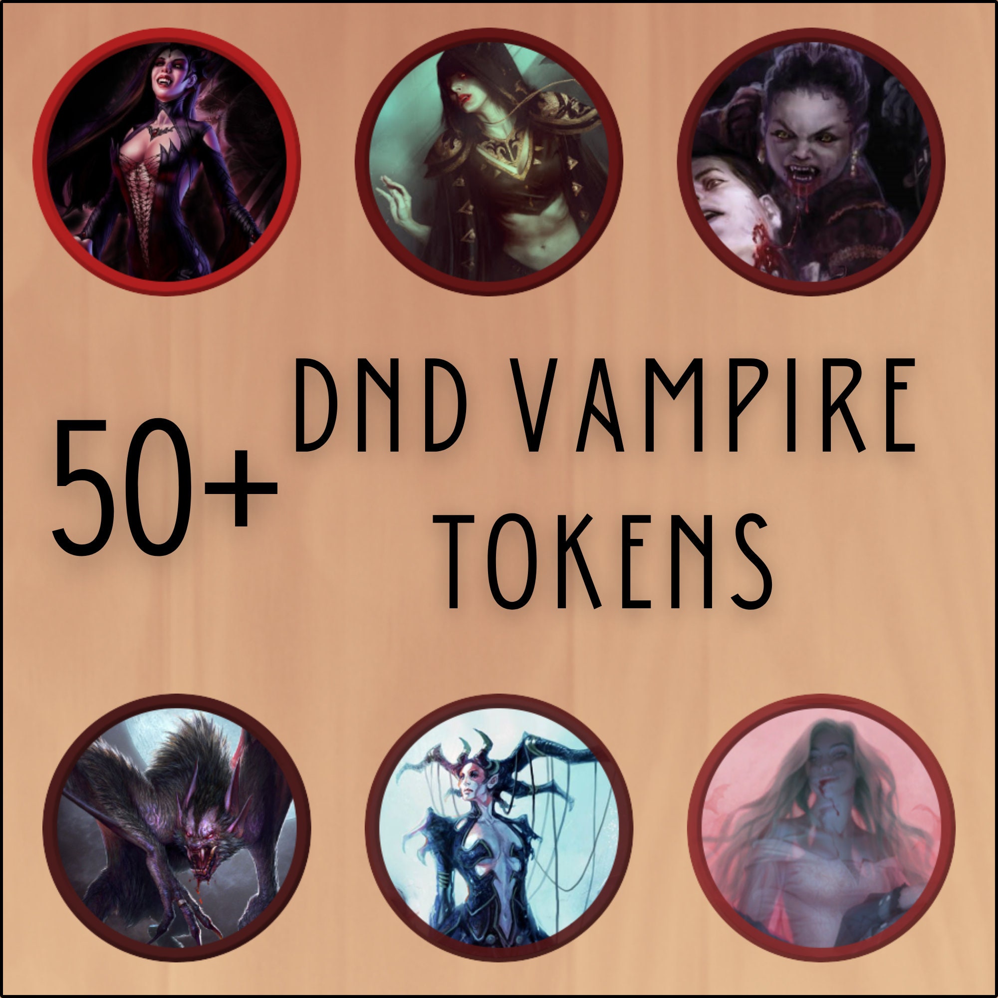 53 Dnd Vampire Creature Tokens - Etsy
