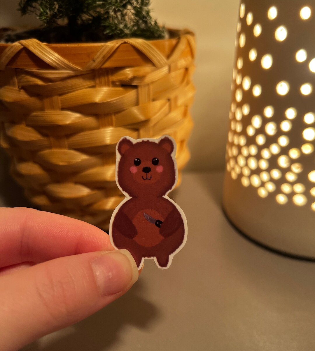 Bear Strikes Back Sticker Vinyl Stickers Animal Stickers Cartoon ...