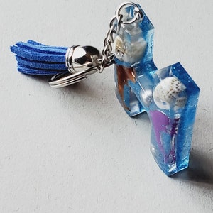 Resin Letter H Ocean Theme Keychain - Etsy
