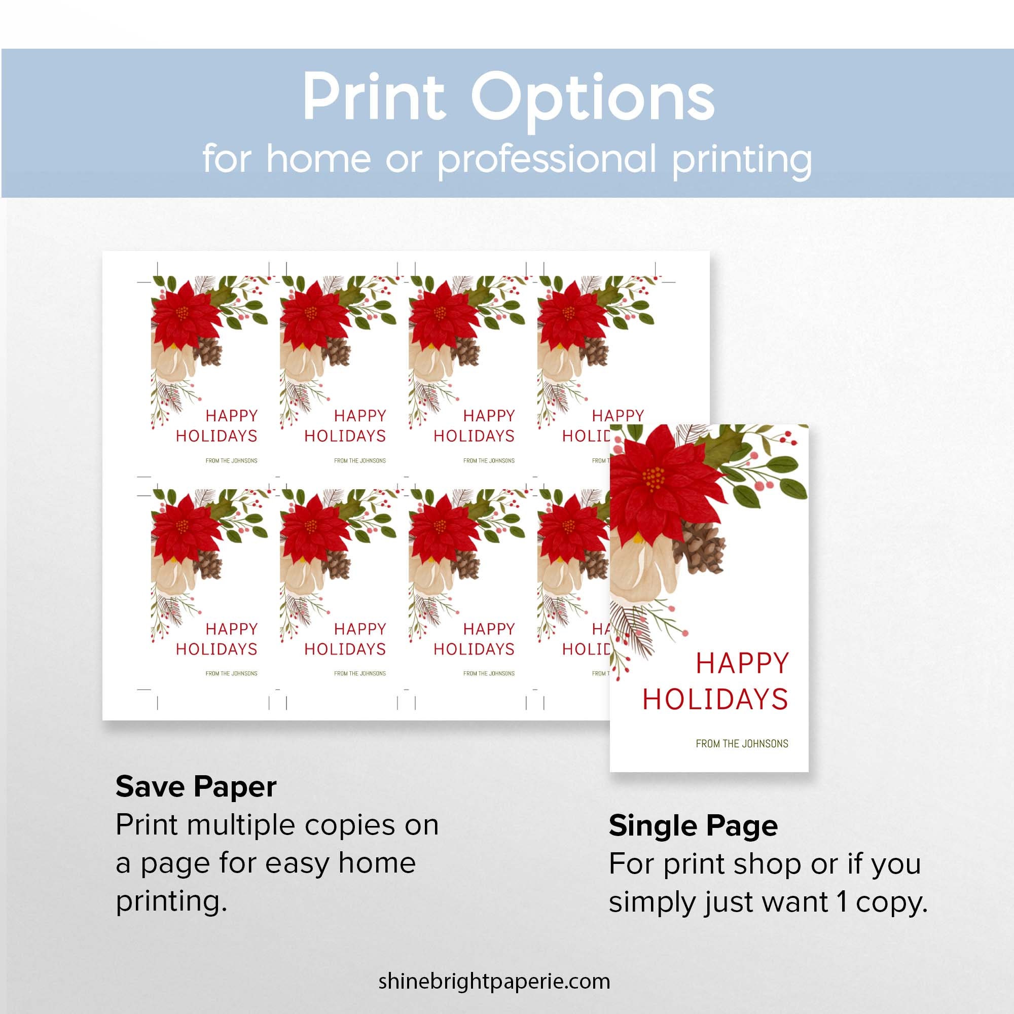 Editable Floral Holiday Gift Tags Template Holidays Downloadable ...