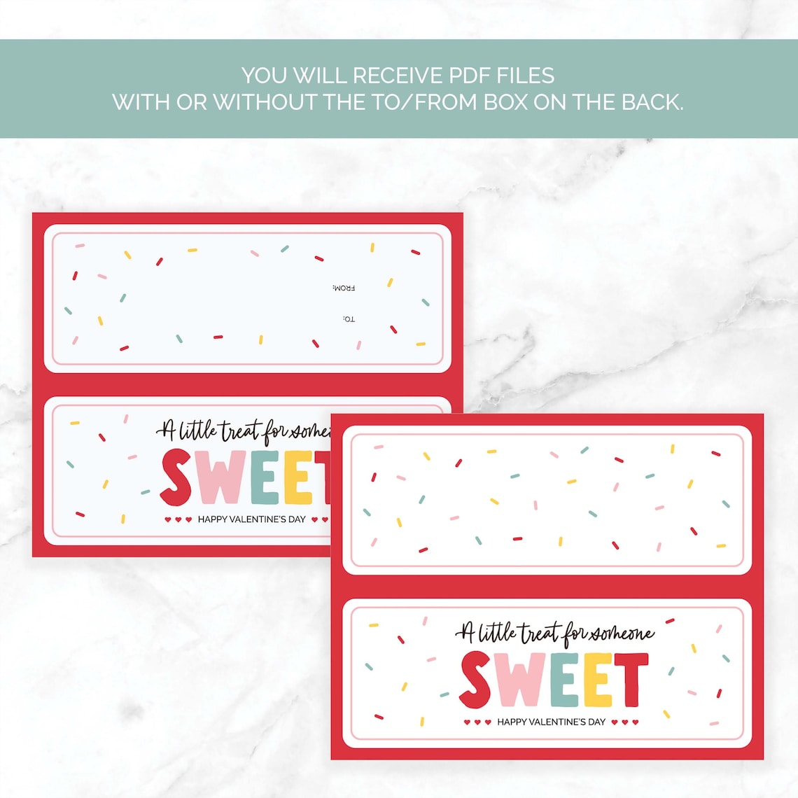 Valentines Sweet Treat Bag Topper Classroom Valentines Day Cookie Bag ...