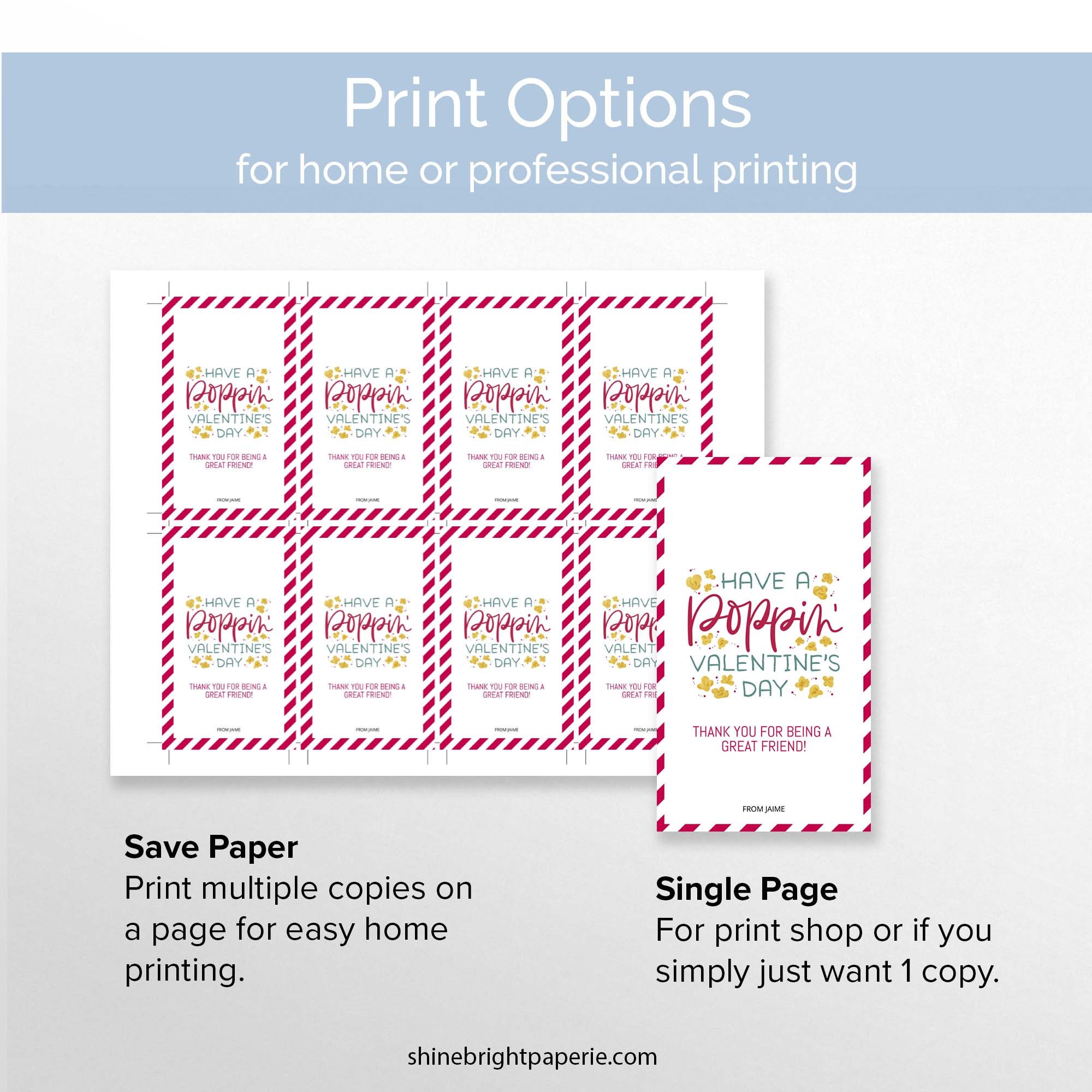 Popcorn Valentine Tags Valentines Gift Tag Realtor Valentine Pop by ...