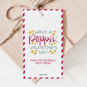 Popcorn Valentine Tags Valentines Gift Tag Realtor Valentine Pop by ...