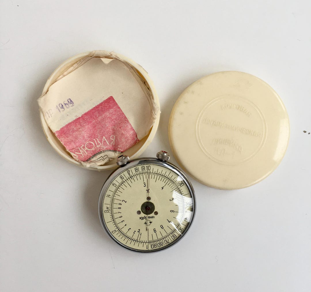 Vintage Soviet Engineer Logarithmic Mathematical Circular Slide Rule KL ...