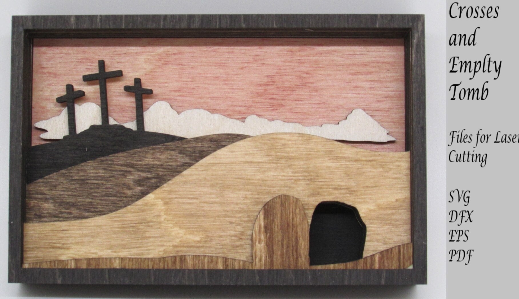 Crosses and Empty Tomb Digital Laser SVG File, Instant Download - Etsy