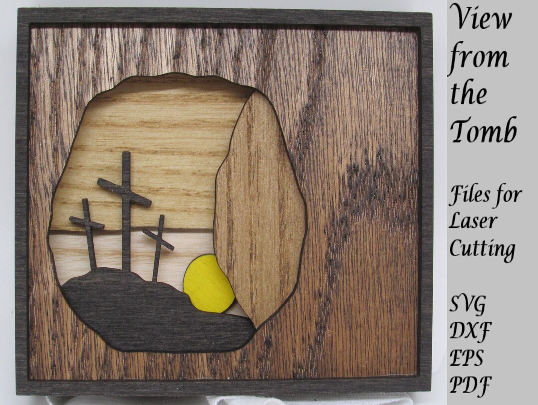 View From the Tomb Easter Layered Digital SVG Laser File, Instant ...