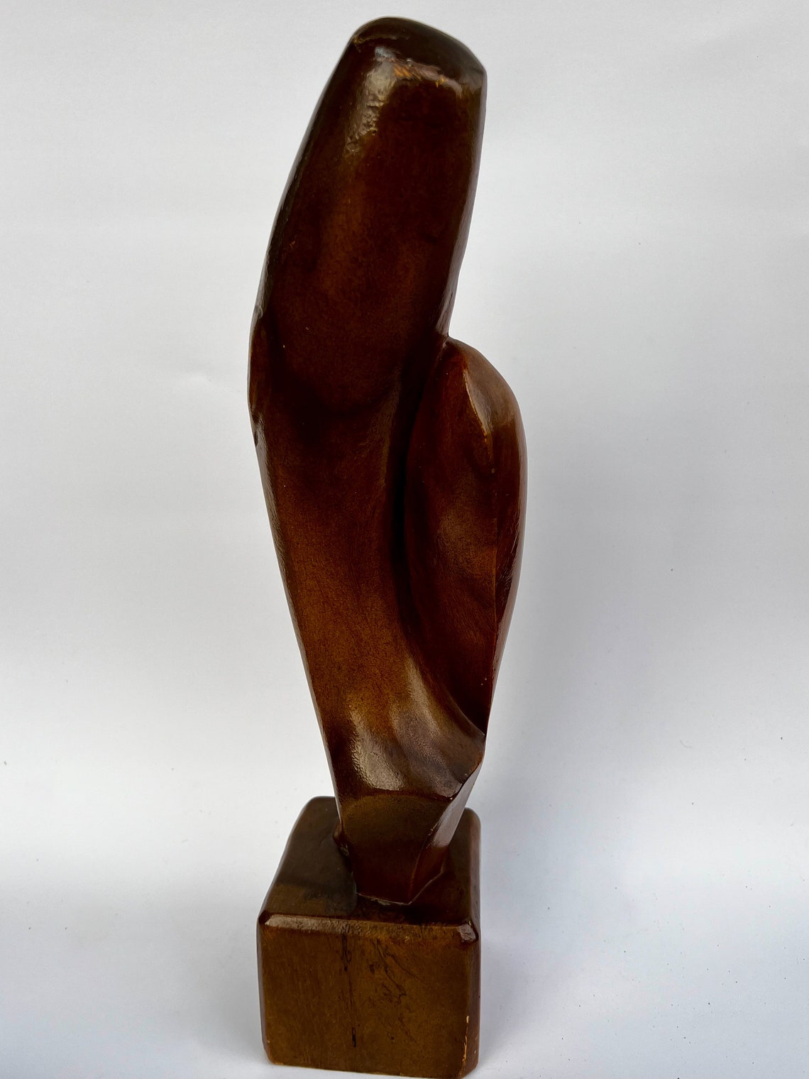 Hand Carved Teak Statue of Two Lovers Vintage Esco Products 1981 - Etsy