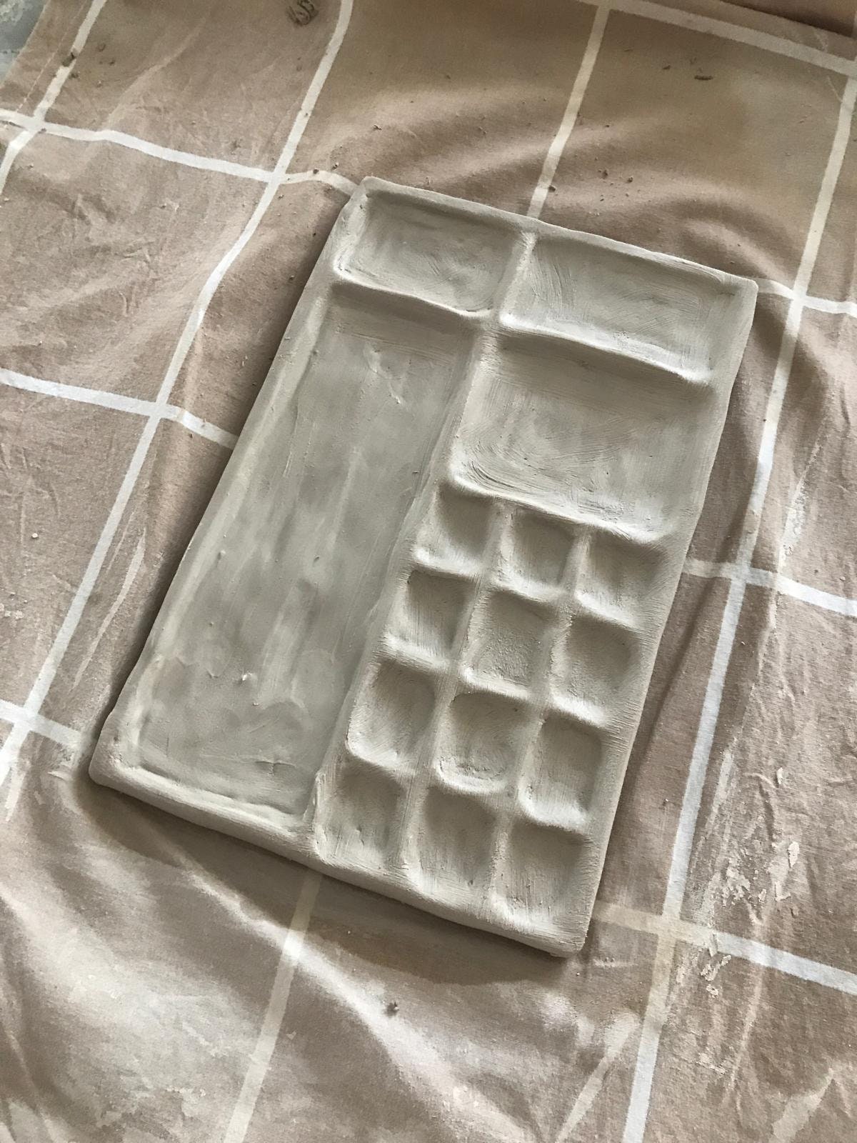 Ceramic Coloring Palette Template, Rectangular Template, Digital ...