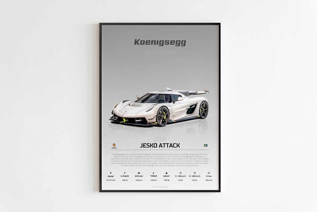 Koenigsegg Jesko Attack 2021, Koenigsegg, Hyper Car, Super Car, Wall ...