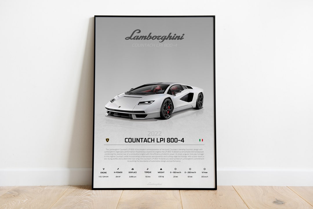 Lamborghini Countach LPI 800-4, Lamborghini, Hypercar, Super Car, Wall ...