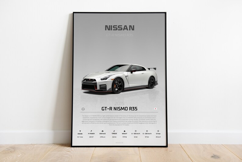 Nissan GT-R Nismo R35 2015, Nissan, Poster, Super Car, Sportscar, Wall ...