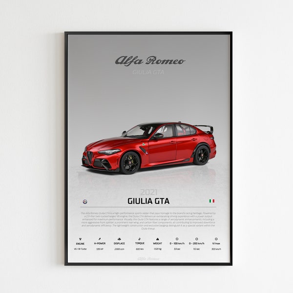 Alfa Romeo Giulia Gta - Etsy