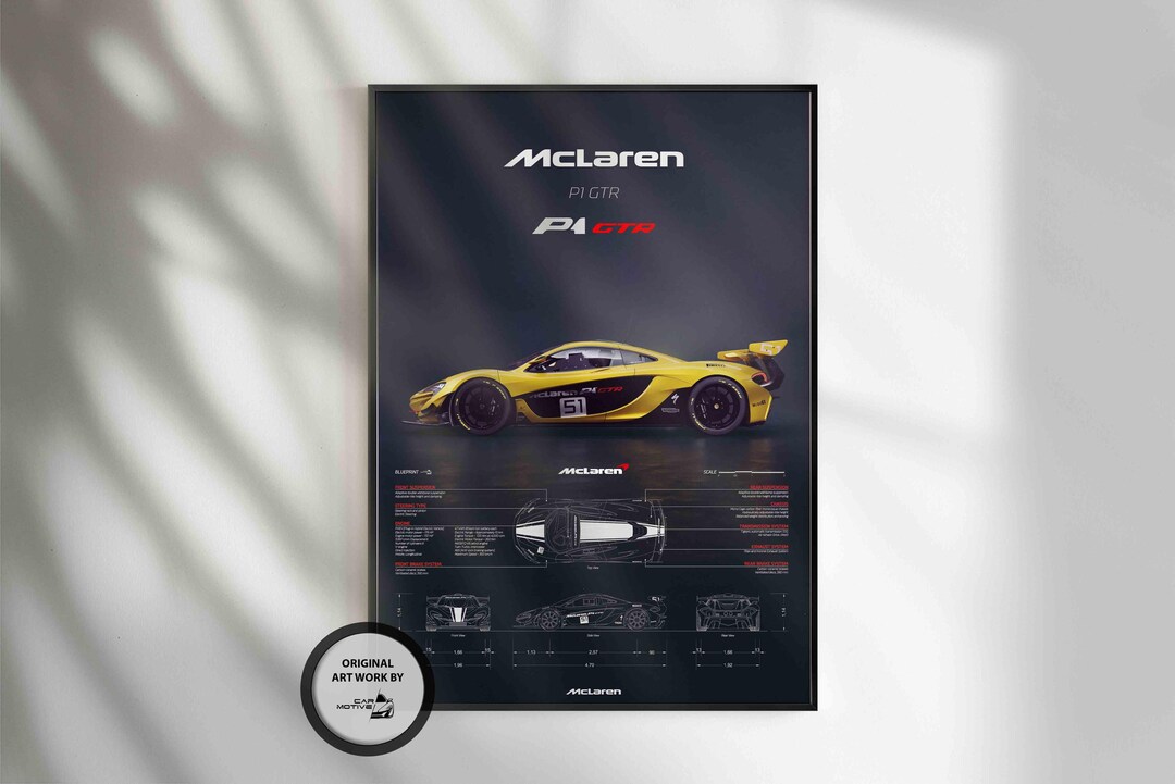 Mclaren P1 GTR 2013, Hypercar, Car Poster, Fast & Furious Poster, Super ...