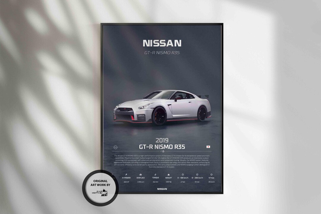 Nissan GT-R Nismo R35 2015, Car Poster, Fast & Furious Poster, Super ...