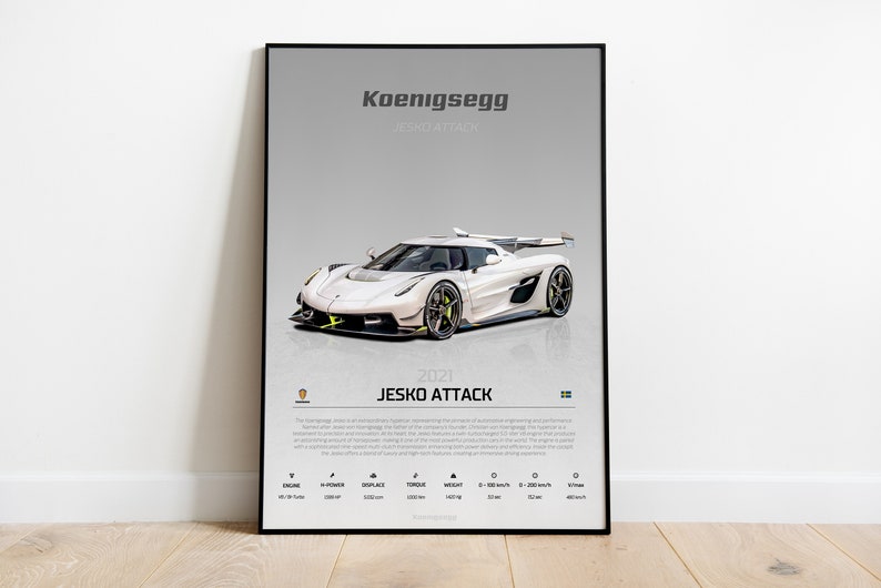 Koenigsegg Jesko Attack 2021, Koenigsegg, Hyper Car, Super Car, Wall ...