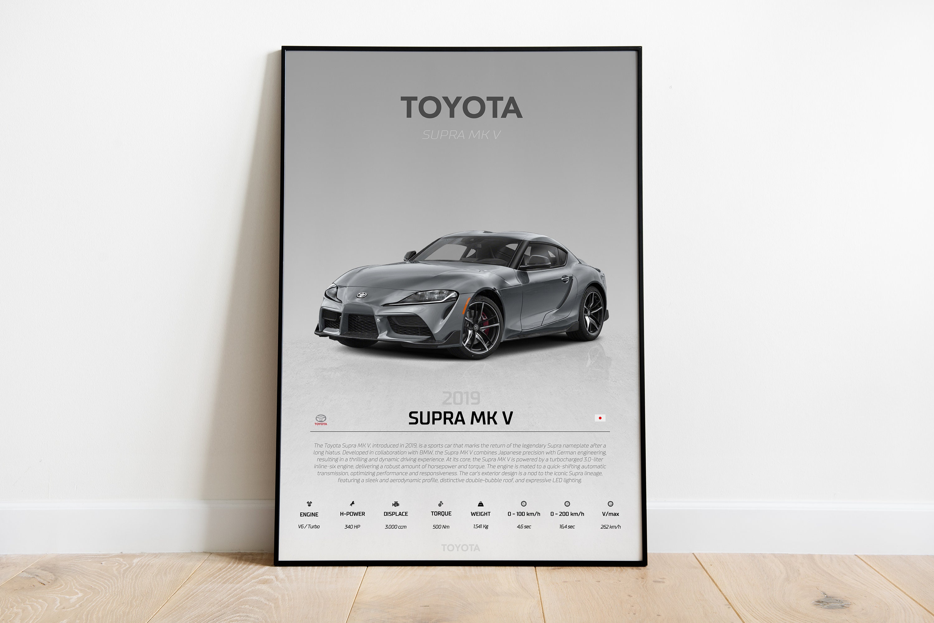 Toyota Supra MK 5 2019, Toyota Supra, Poster, Super Car, Sportscar ...