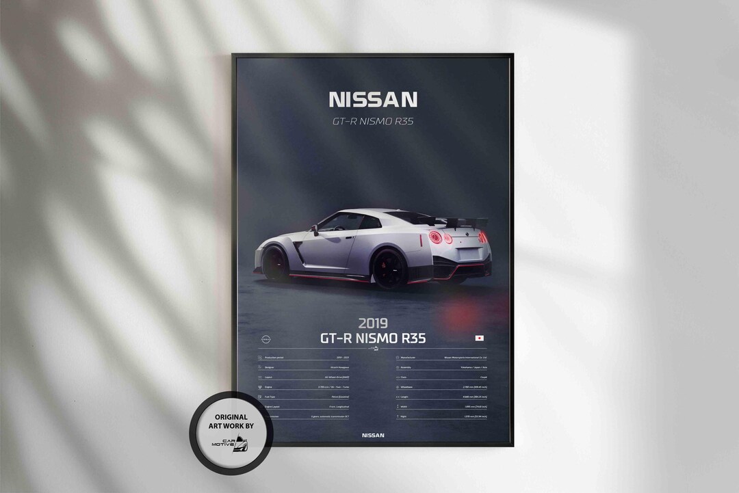 Nissan GT-R Nismo R35 2015, Car Poster, Fast & Furious Poster, Super ...