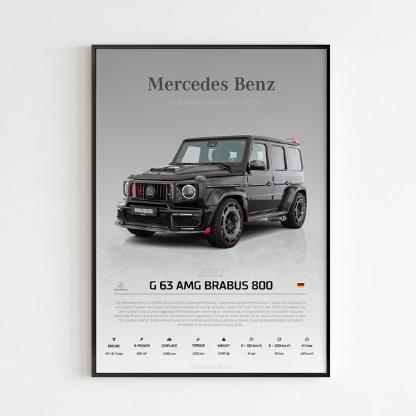 Mercedes Benz Amg G 63 Poster - Etsy