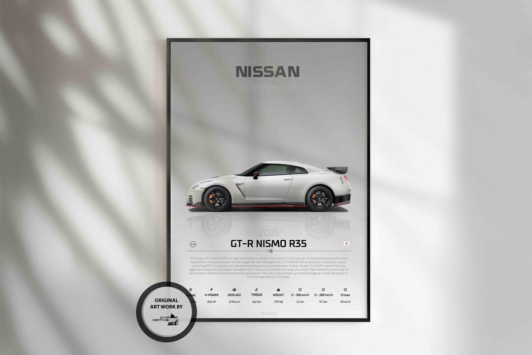Nissan GT-R Nismo R35 2015, Nissan, Car Poster, Fast & Furious Poster ...