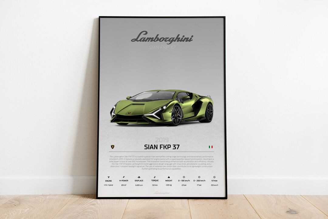 Lamborghini Sian FKP 37 2022, Lamborghini, Hypercar, Super Car, Wall ...