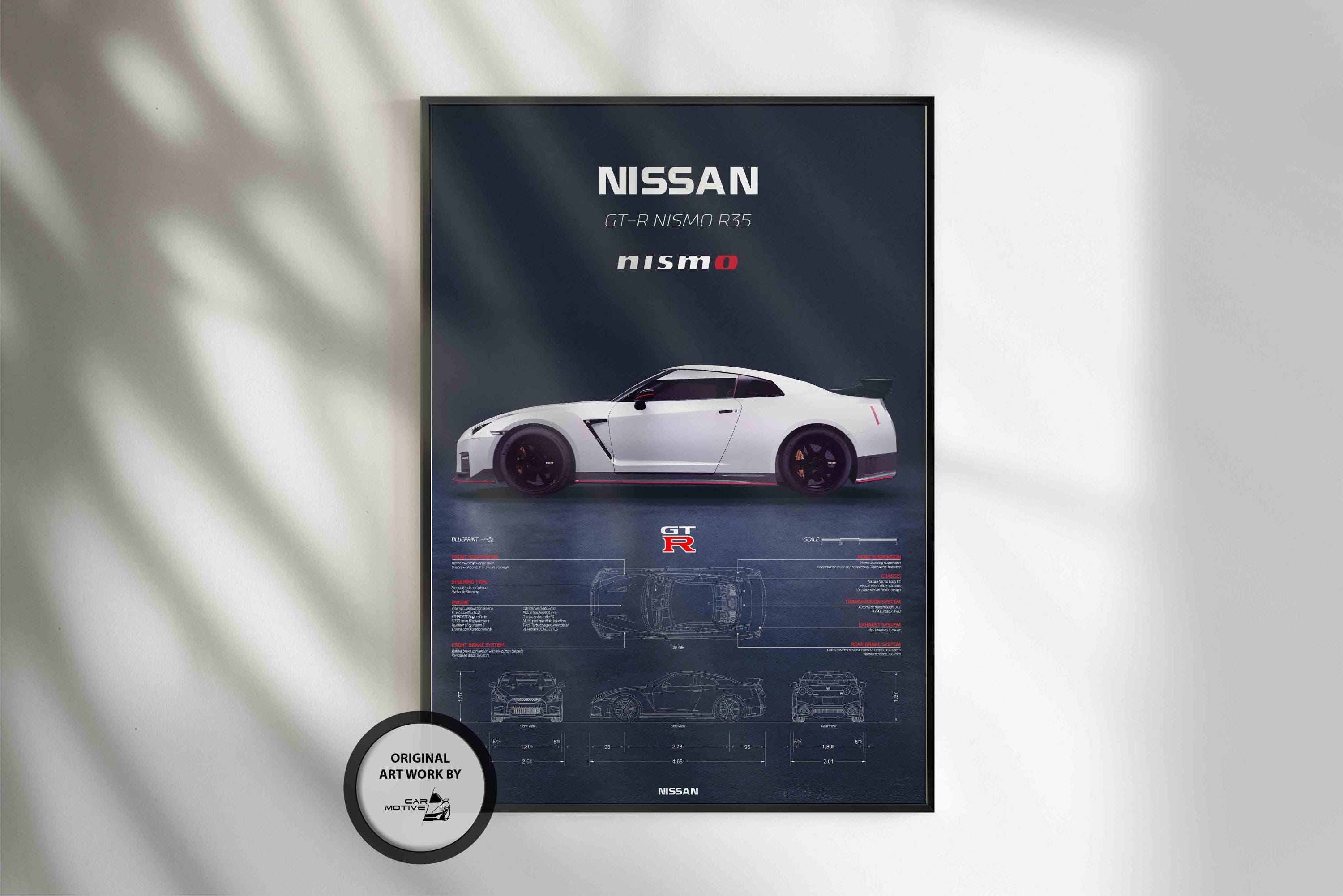 Nissan GT-R Nismo R35 2015, Car Poster, Fast & Furious Poster, Super ...