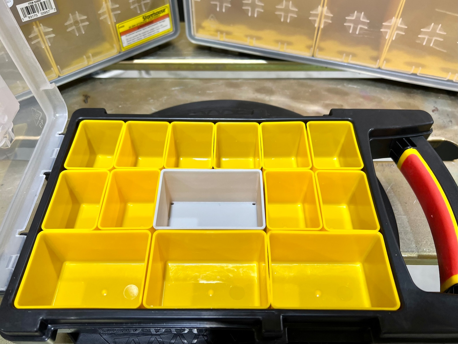 Harbor Freight Storehouse Organizer 64811, 93928, and 93927 Storage Bin ...