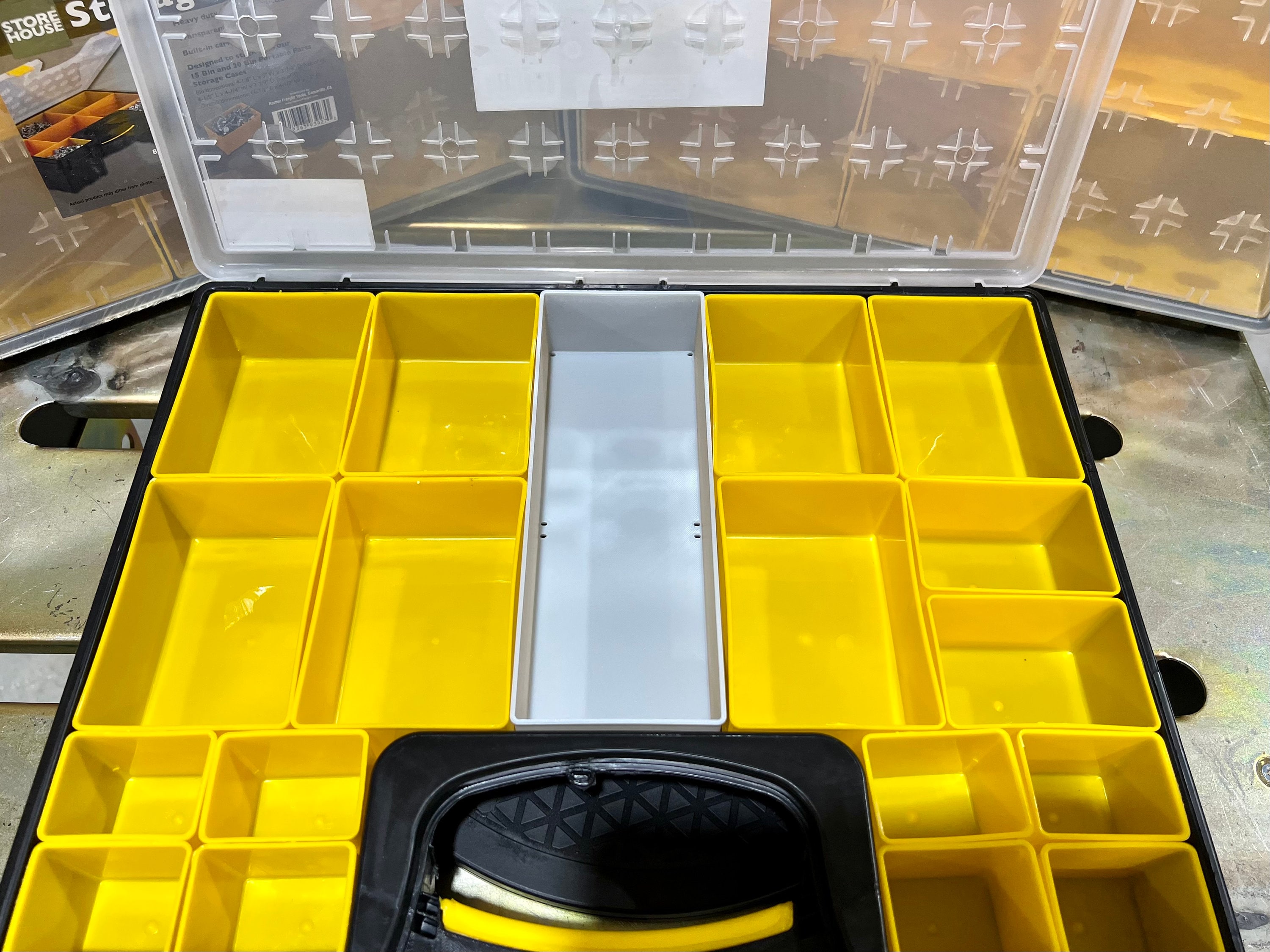 Harbor Freight Storehouse Organizer 64811, 93928, and 93927 Storage Bin ...