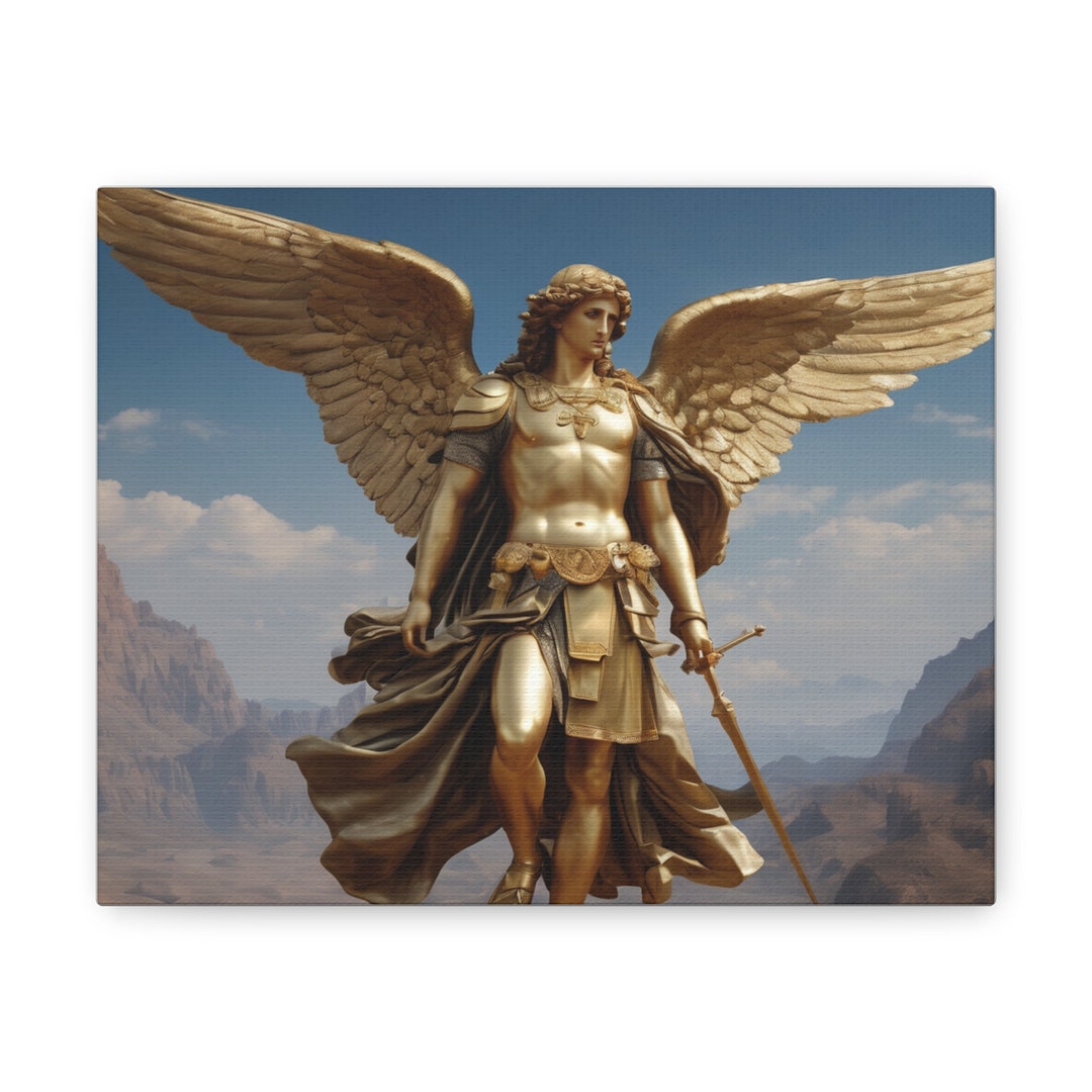 Archangel Raphael Canvas Print Healing Angel Wall Art - Etsy