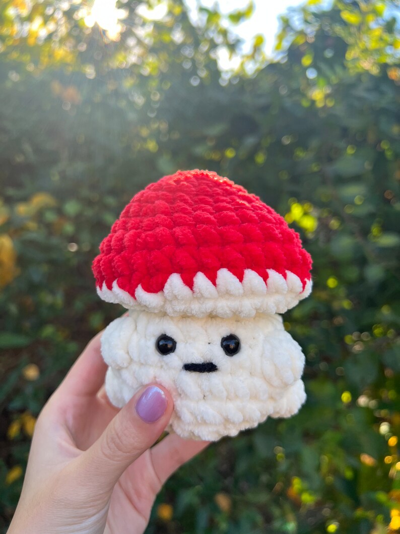 Fidget Mushroom Popper Crochet Plushie | Signature Super Soft Yarn ...