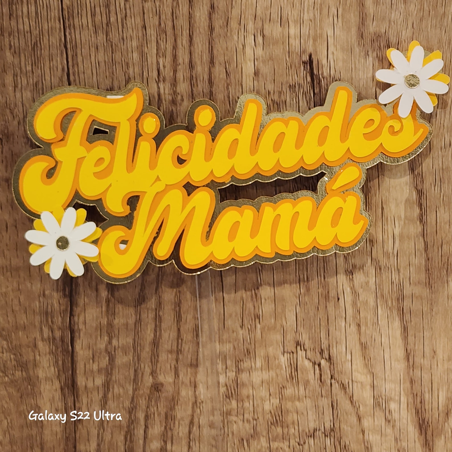 Felicidades Mamá Cake Topper Spanish Birthday Decor Etsy