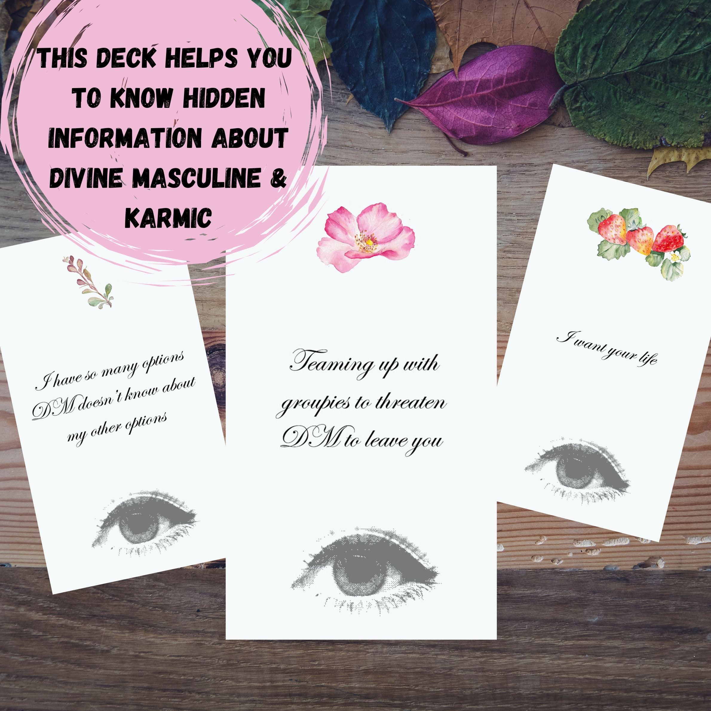 Karmic Confession Oracle Deck Tarot Deck 79 Cards Printable Digital ...